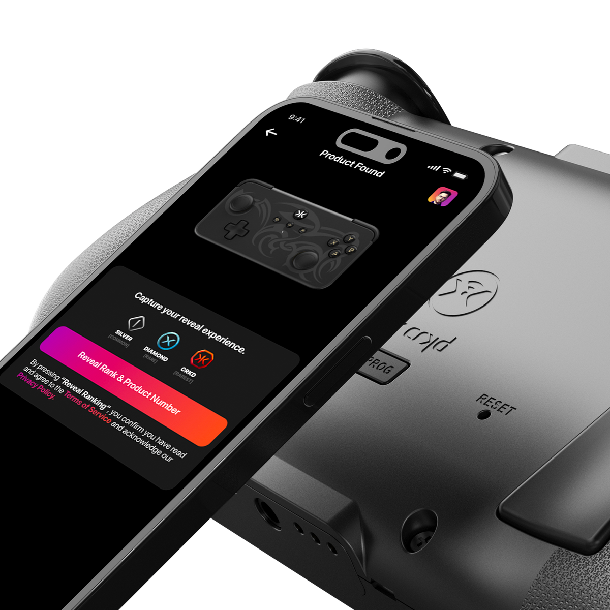 NEO S Black Tribal Edition with 5-Fret Guitar Grip Attachment